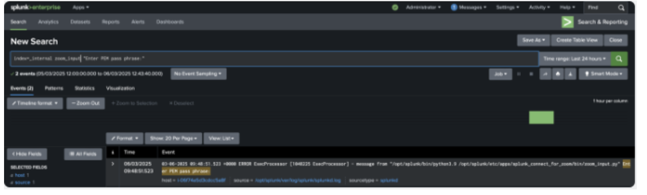 Troubleshoot Splunk Connect for Zoom - Splunk Connect for Zoom